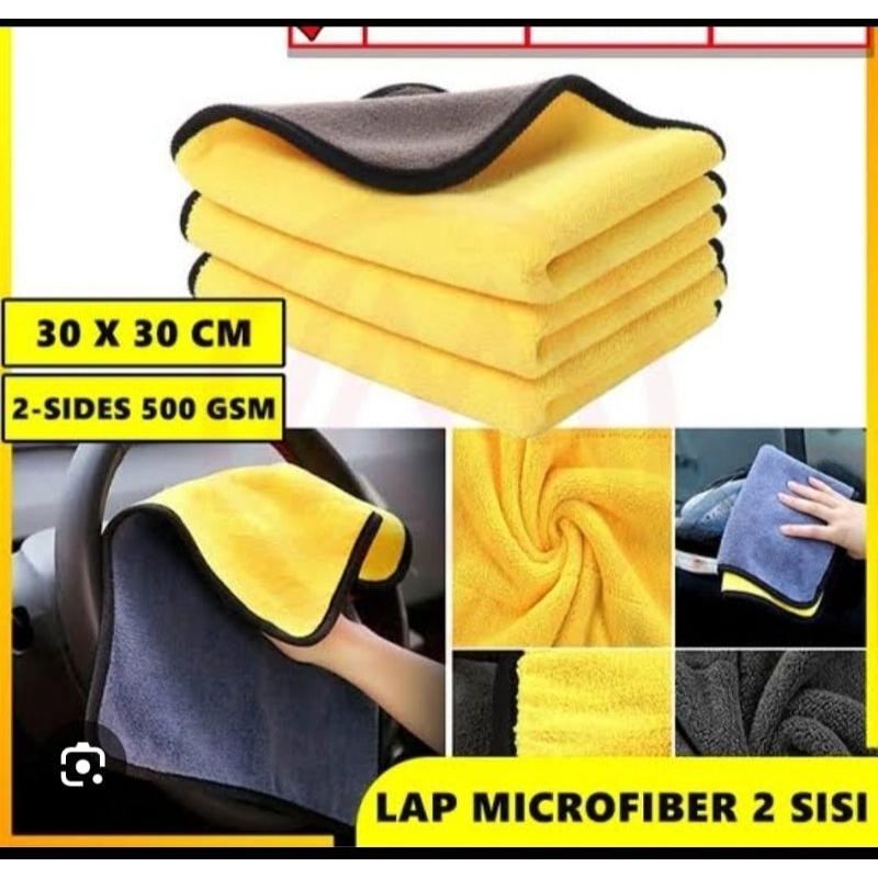 Jual Kain lap microfiber 30cmx30cm, kain lap motor microfiber 30cmx30cm ...