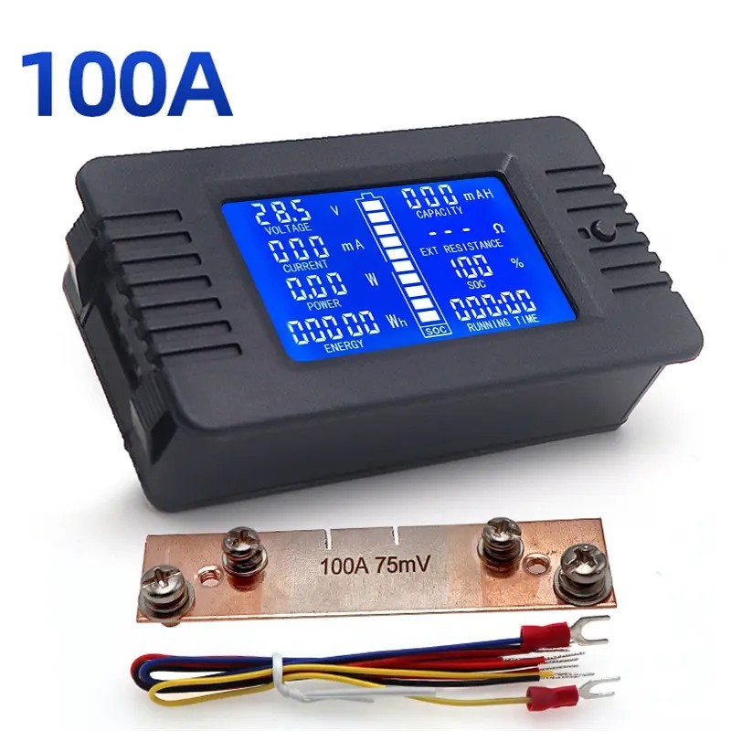 Jual PZEM-015 100A DC DC 6.5-100V battery analyzer volt ampere watt ...