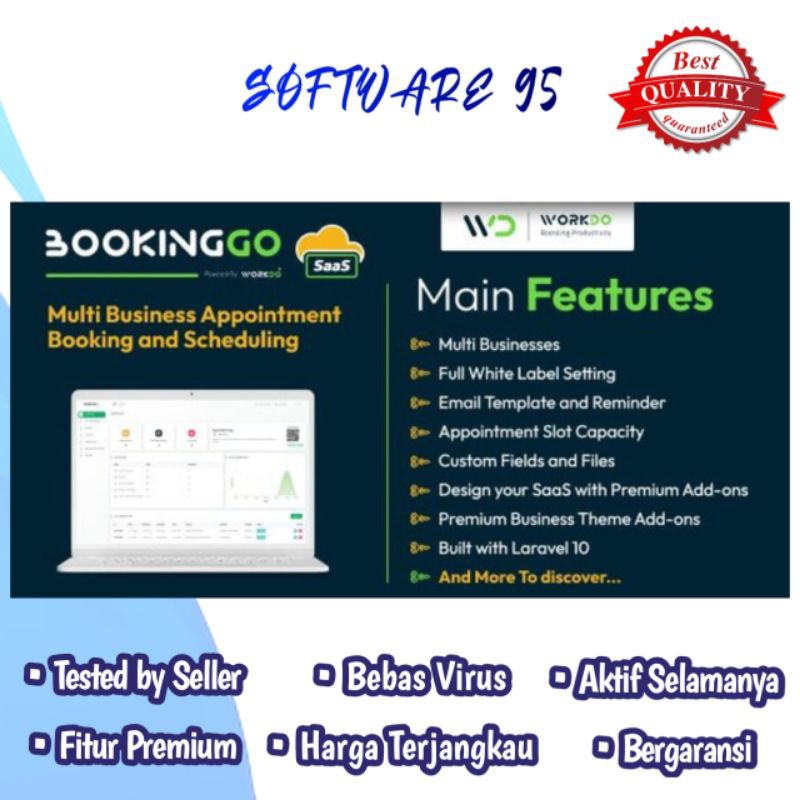 Jual BookingGo SaaS v4.0 Nulled – Multi Business Appointment Booking and Scheduling Script ...