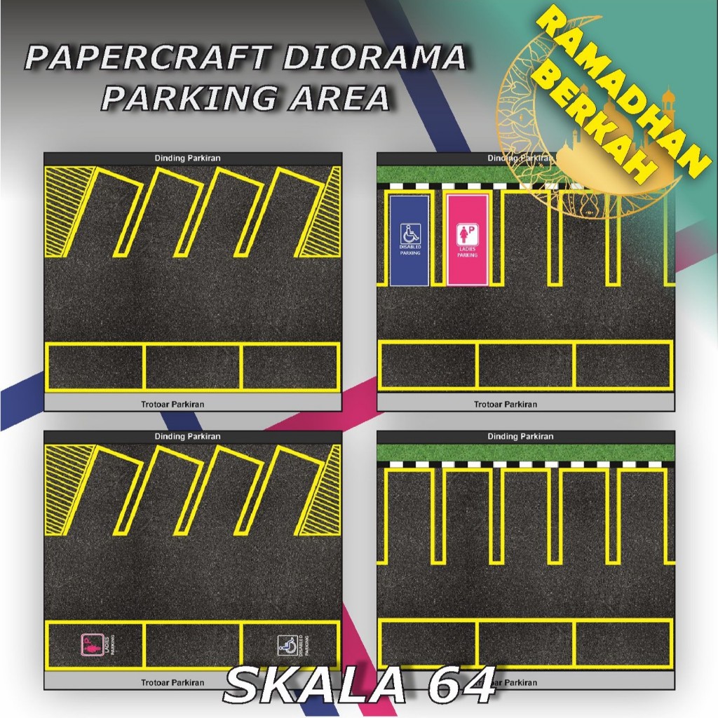 Jual Diorama Diecast Hotwheels Tomica Parking Area Skala 64 | Shopee ...