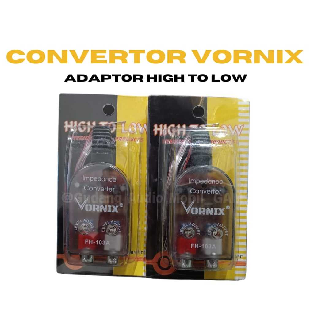 Jual ADAPTOR HIGH TO LOW RCA IMPEDANCE CONVERTER AUDIO Hi Original ...