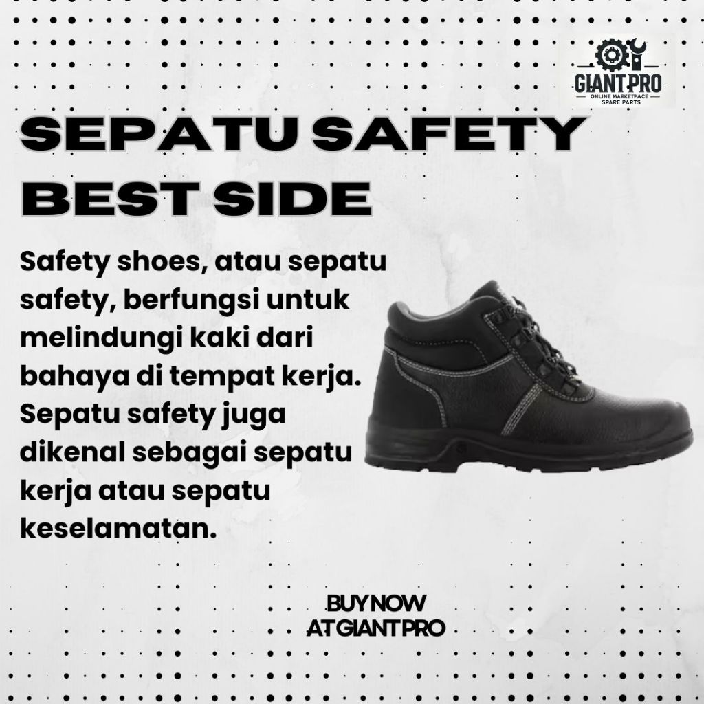 Jual GIANT PRO safety shoes best side no 39 sepatu keselamatan sisi ...