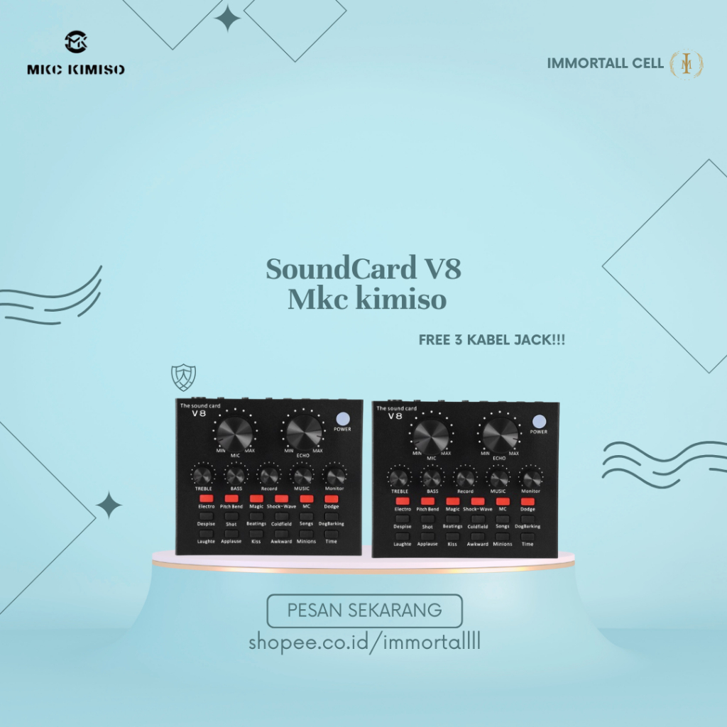 Jual Sound Card V8 Mixer External DoundCard V8 USB Audio Live Broadcast ...