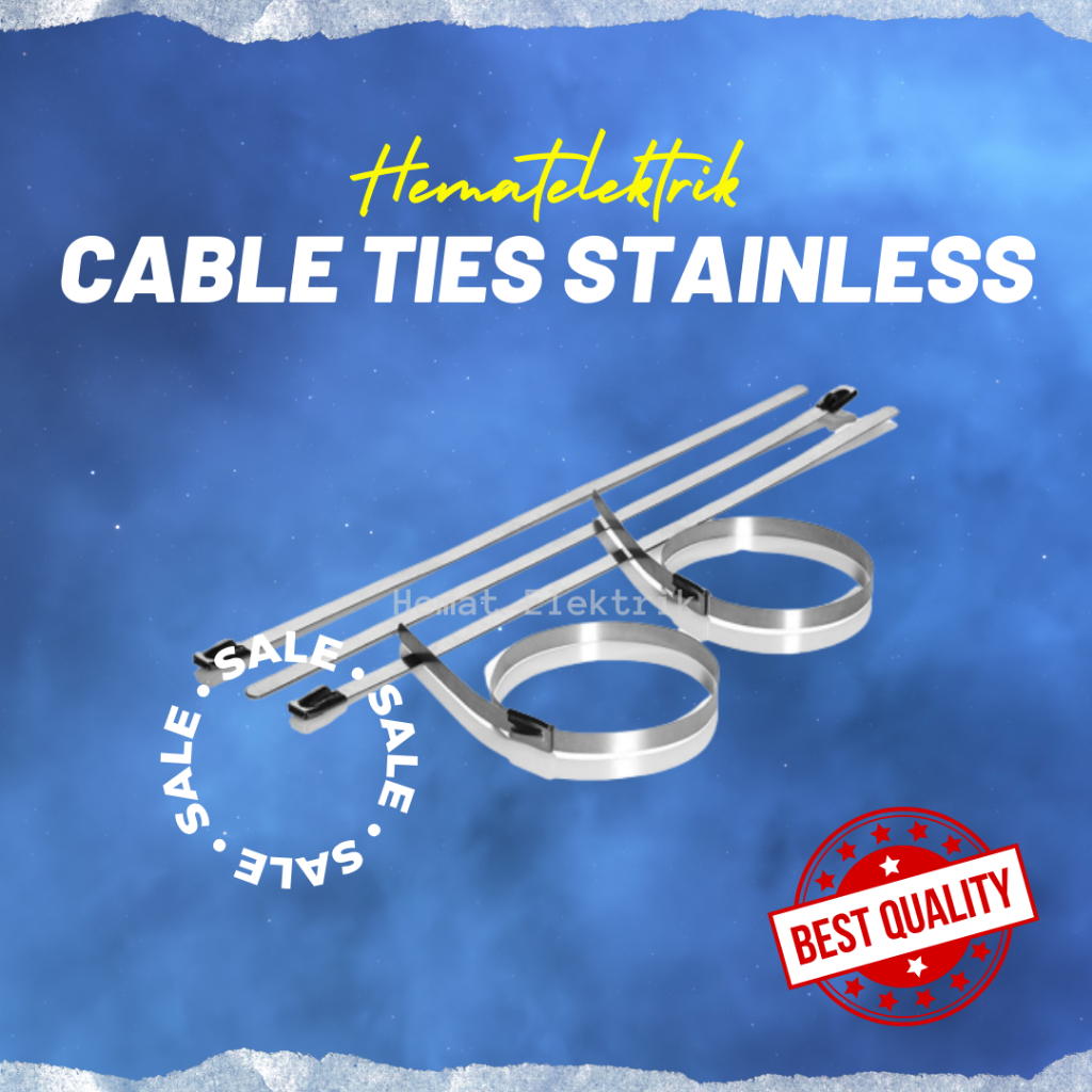 Jual Kabel Ties Besi Stainless Tahan Panas Cable Tie Pengikat Knalpot ...