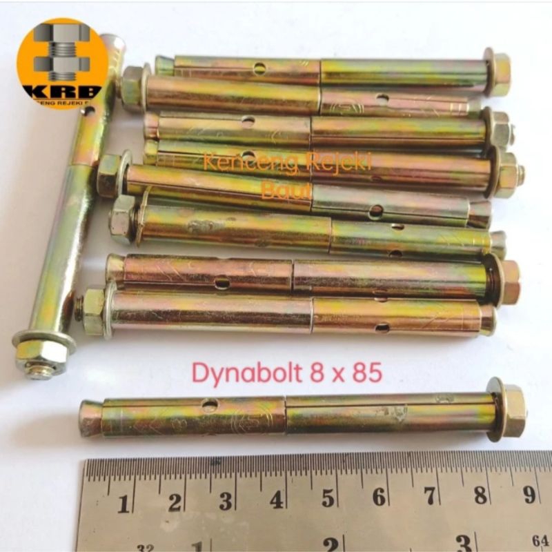 Jual Dynabolt 8x85 Wowo / Dinabolt / Baut beton / Anchor Bolt Kunci 10 ...