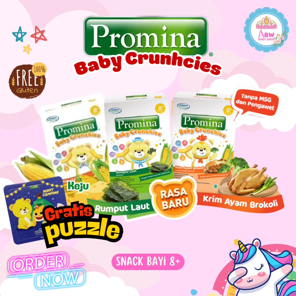 Jual Promina Baby Crunchies 8+ All Variant Snack Bayi Bebas Gluten ...
