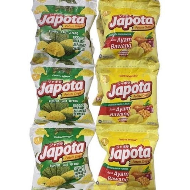 Jual JAPOTA POTATO CHIPS KERIPIK KENTANG NETTO 10 PCS X 14 GR | Shopee ...