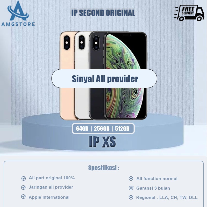 Jual IP XS Second Normal 64GB 256GB 512GB Inter Fulset Mulus Like New ...