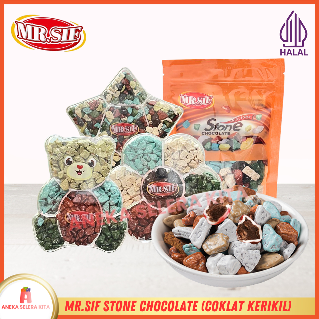 Jual MR.SIF Stone Chocolate / Coklat Krikil Berbentuk Batu Kerikil ...