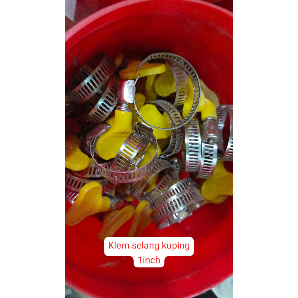 Jual Klem Selang Kuping/ Hose Clamp Handle/ Klem Kuping Pengaman Selang ...