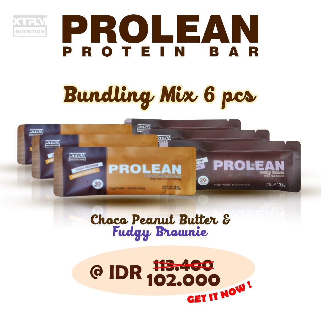 Jual Prolean bar MIX- choco PB & Brownie | Shopee Indonesia