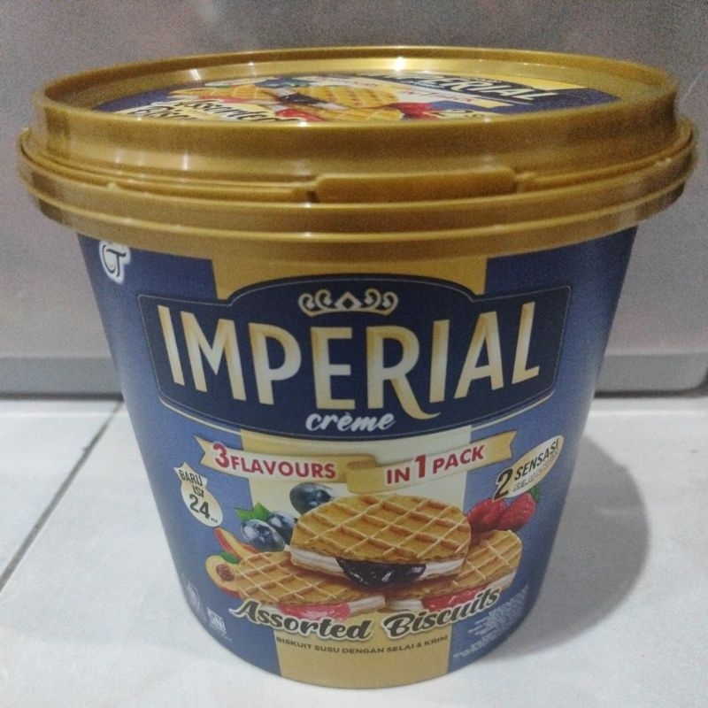 Jual NEW Imperial Assorted Biskuit Susu dengan Selai & Krim, 3 Rasa ...