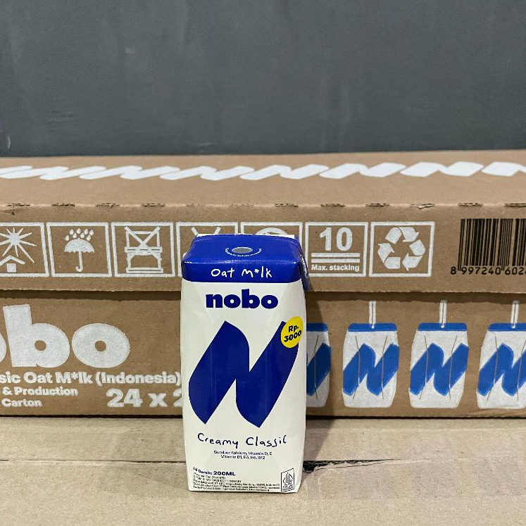 Jual SUSU OATMILK NOBO 200 ML CREAMY CLASSIC | Shopee Indonesia