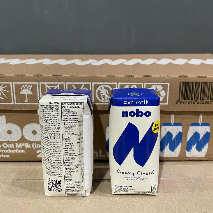 Jual SUSU OATMILK NOBO 200 ML CREAMY CLASSIC | Shopee Indonesia