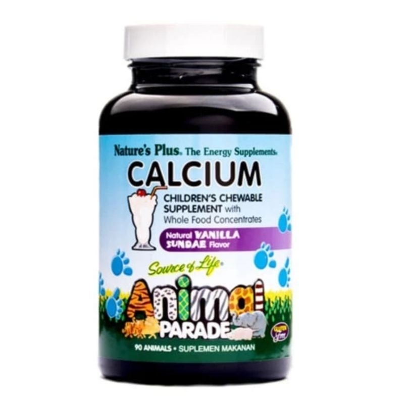 Jual Nature's Plus Calcium Animal Parade Vanila Sundae Flavour 90 ...