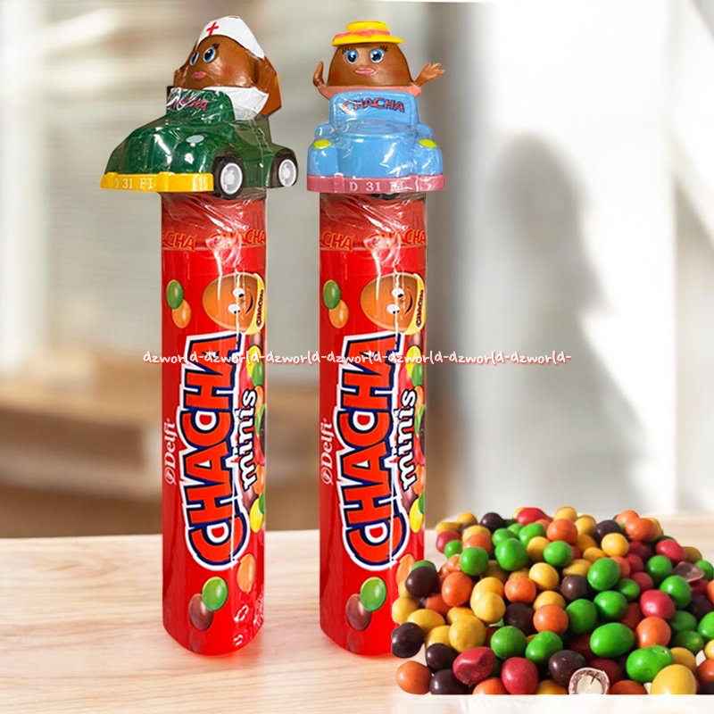 Jual Delfi Cha Cha 125gr Chacha Mini Toys Coklat Dengan Kemasan Botol ...