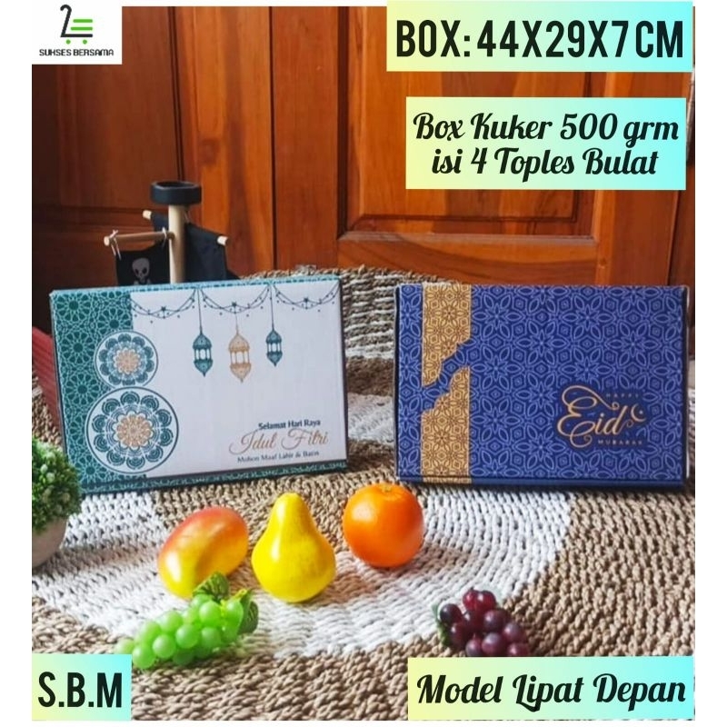 Jual Box 44X29X7 cm(KUKER 500 GR ISI 6 TOPLES BULAT)/Kue Kering/hampers ...