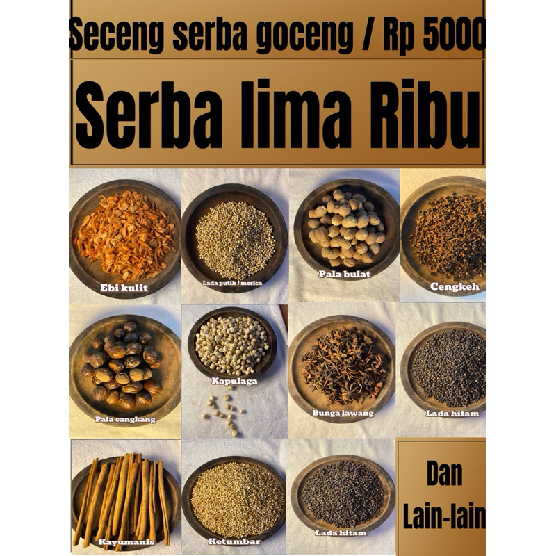Jual Bumbu masak serba lima ribu / serbu / rempah | Shopee Indonesia
