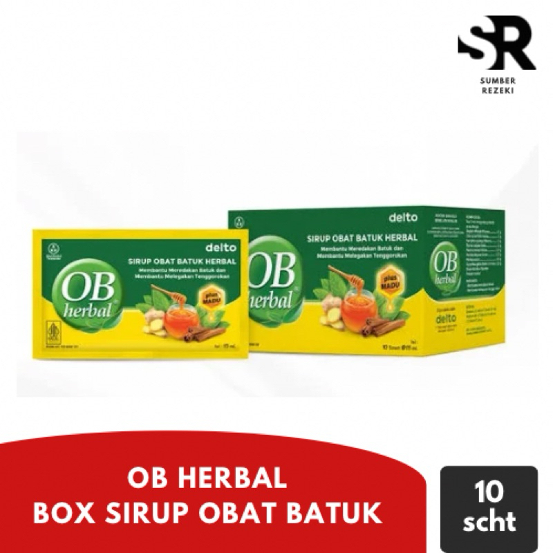 Jual OB Herbal Box Sirup Obat Batuk isi 10 Sachet | Shopee Indonesia