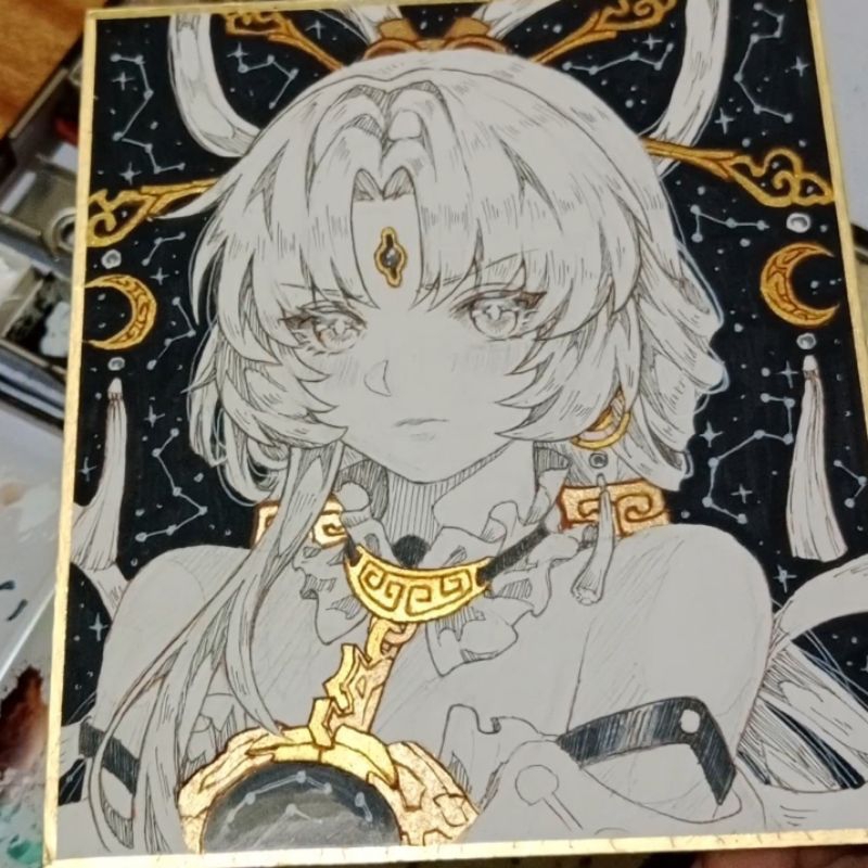 Jual Commission Traditional Art | Shikishi Board | MOHON BACA DESKRIPSI ...