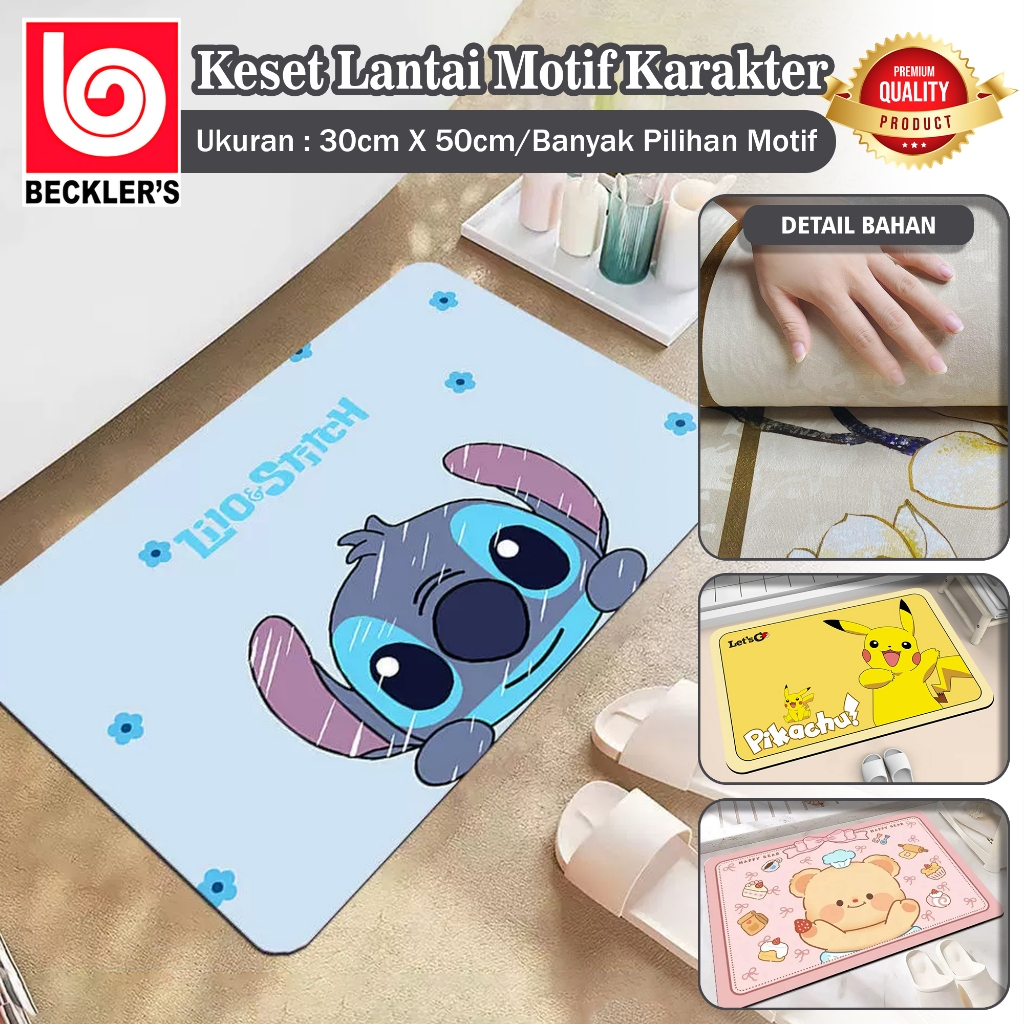 Jual (Beckler's) Keset Lantai Motif Karakter/Keset Lucu Polyester ...