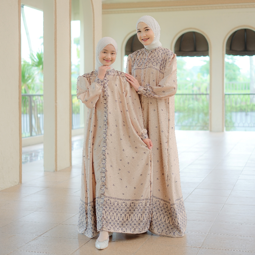 Jual Baju By Lora - Gamis Couple Keluarga HAGYA MOCCA | Set Gamis Koko ...