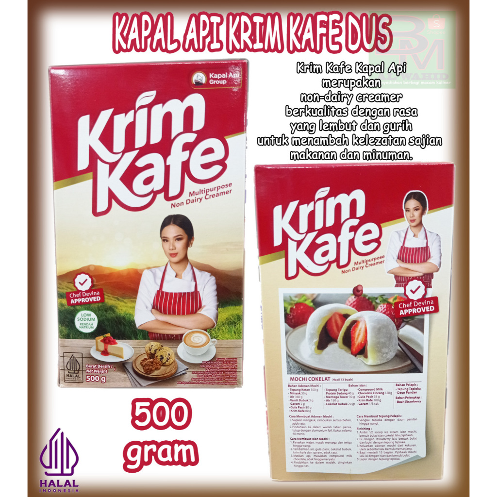 Jual Krimer Creamer Krim Kafe Kapal Api Kemasan 500 Gram Per box ...
