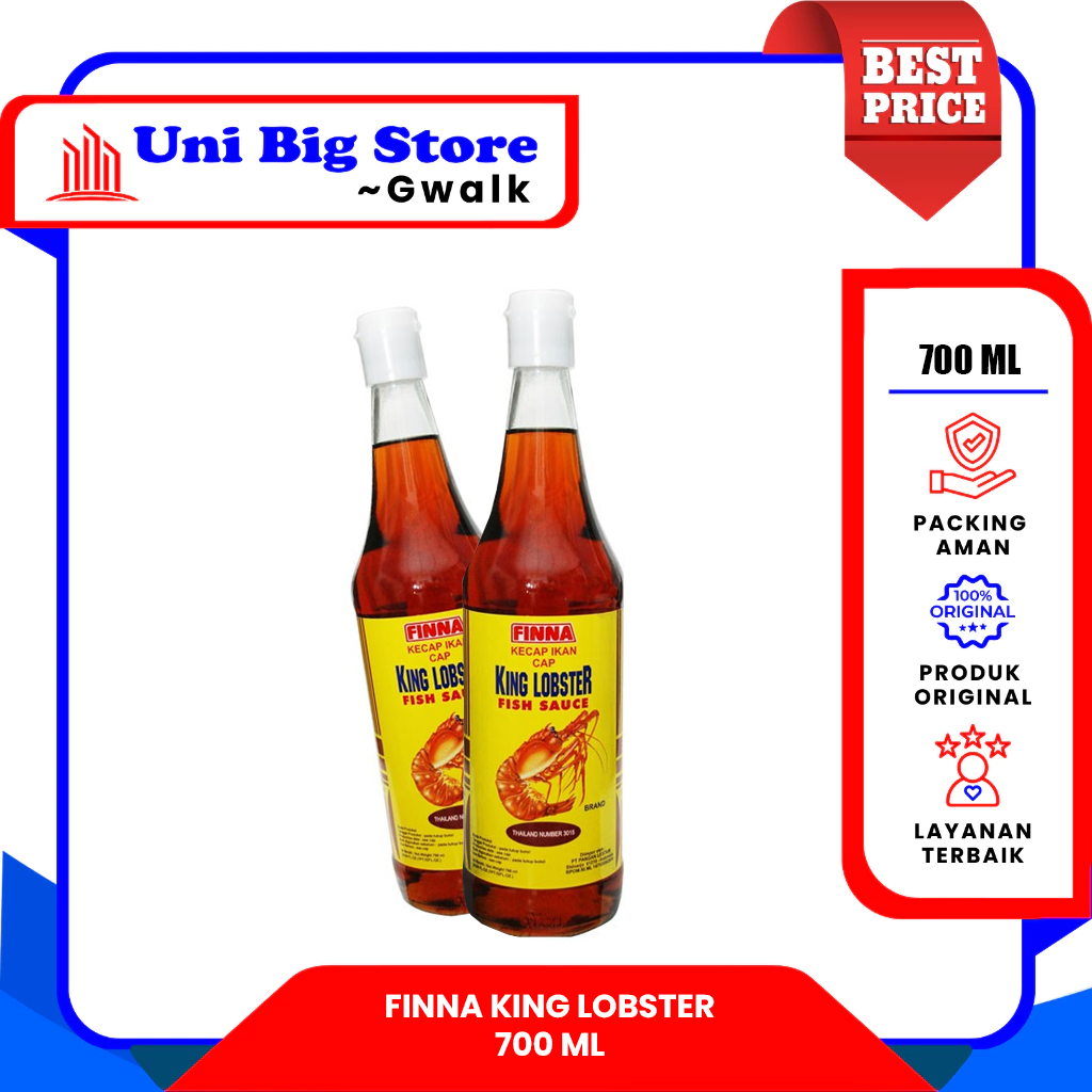 Jual FINNA KECAP IKAN CAP KING LOBSTER FISH SAUCE - 700 ml | Shopee ...