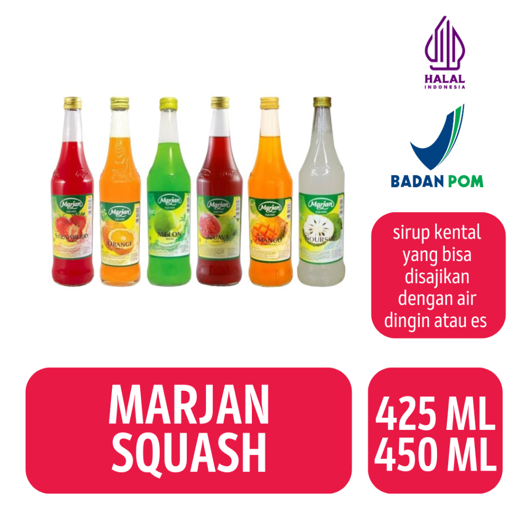 Jual Marjan Squash [450ML] + Bubble Wrap dan Kardus | Shopee Indonesia