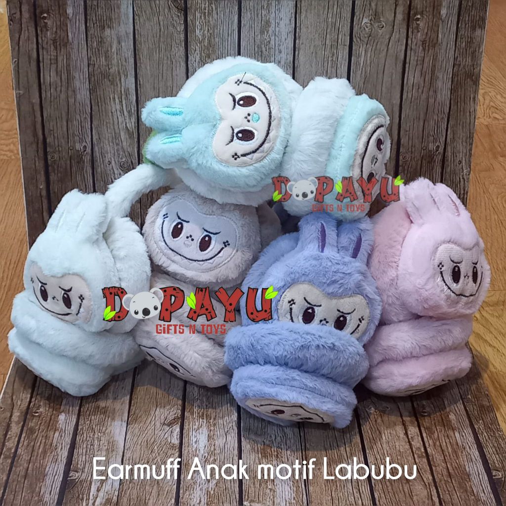Jual EARMUFF Penutup Telinga Bayi Anak Motif LABUBU Ear Muff Noise ...