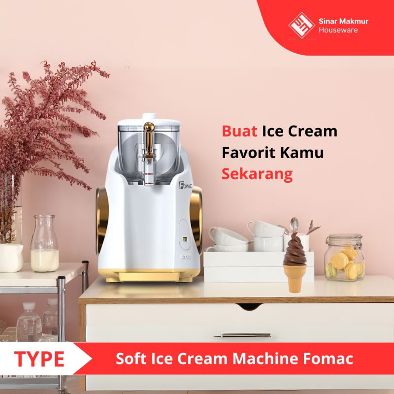 Jual Mesin Es Krim | Soft Ice Cream Machine Fomac ICR-HC010 | Shopee ...