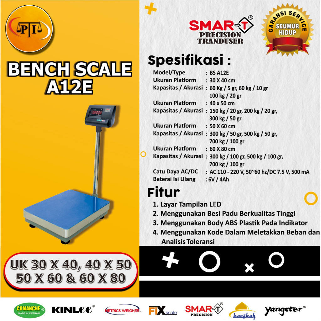 Jual Timbangan Duduk Smart BS A12E 30x40 | Shopee Indonesia