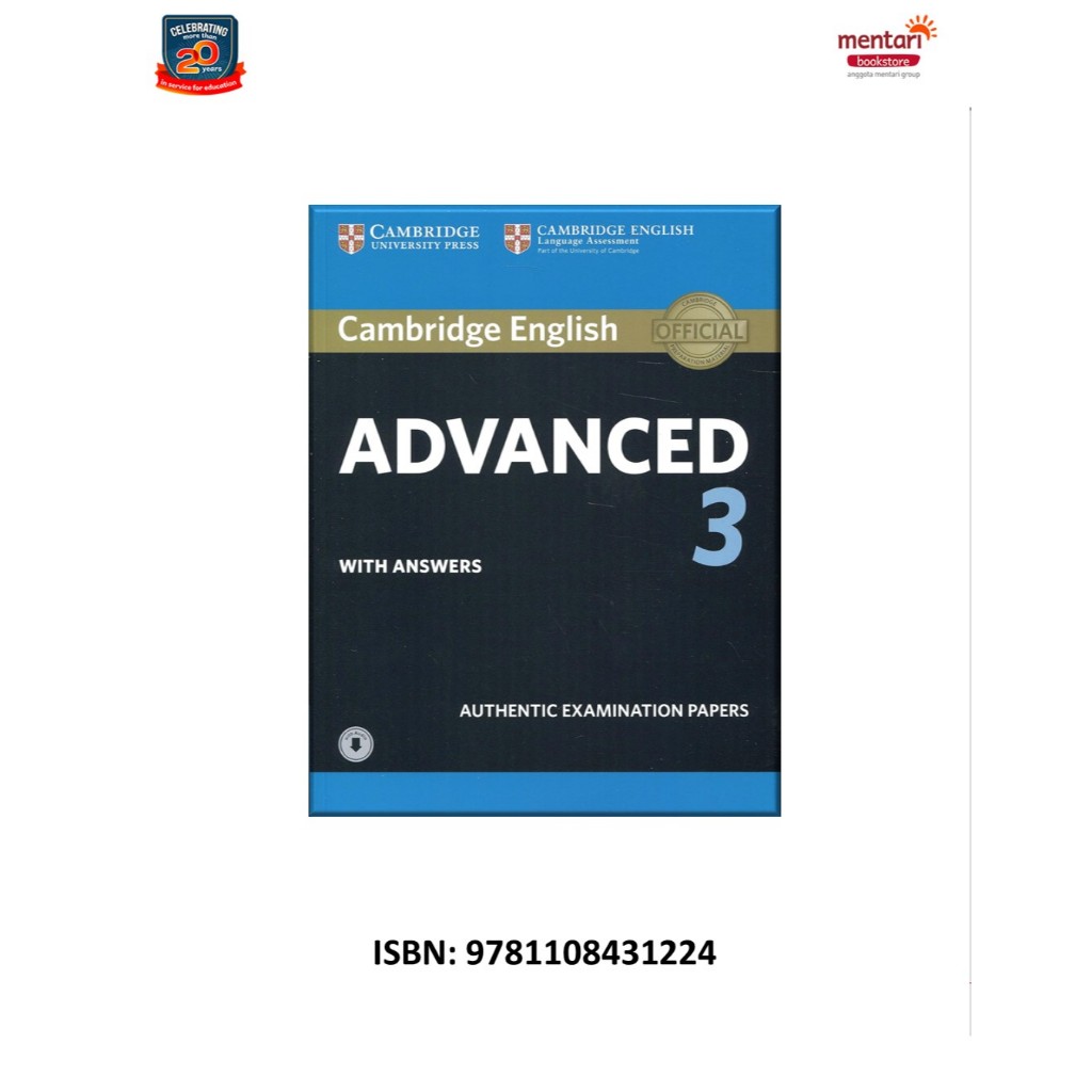 Jual Cambridge English Advanced 3 Student Book w/ Ans&Audio | Buku ...