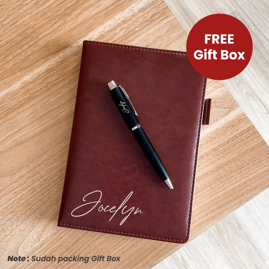 Jual Kado Notebook dan Pulpen Custom Hadiah Ultah Gift Wisuda Kado ...
