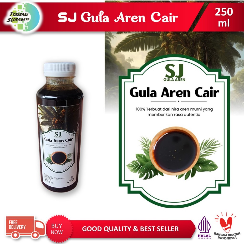 Jual SJ GULA AREN CAIR 250ml - 100% Nira Aren - Liquid Palm Sugar ...