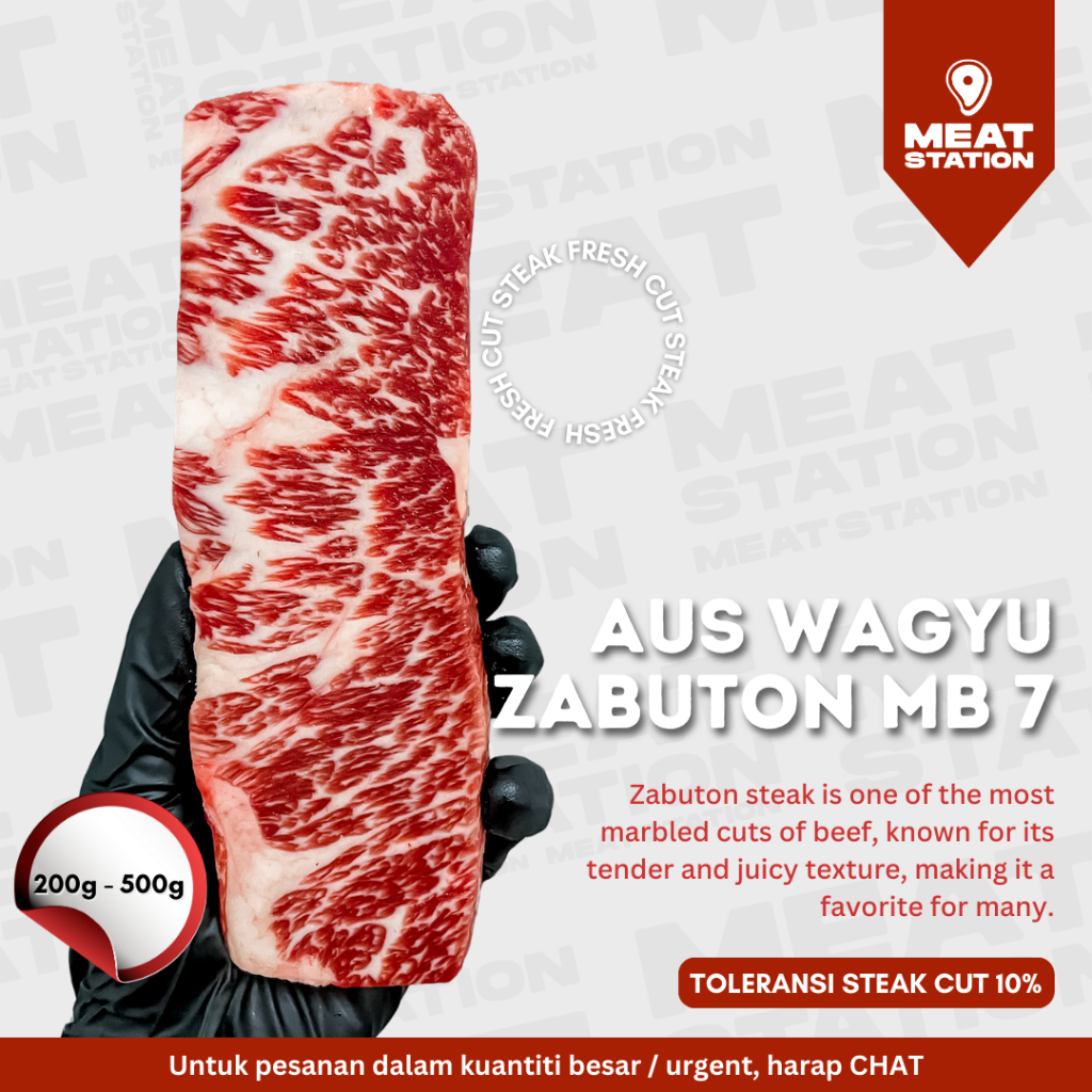 Jual AUS Wagyu Zabuton MB 7 / Daging Steak AUS / Beef Steak / Beef ...