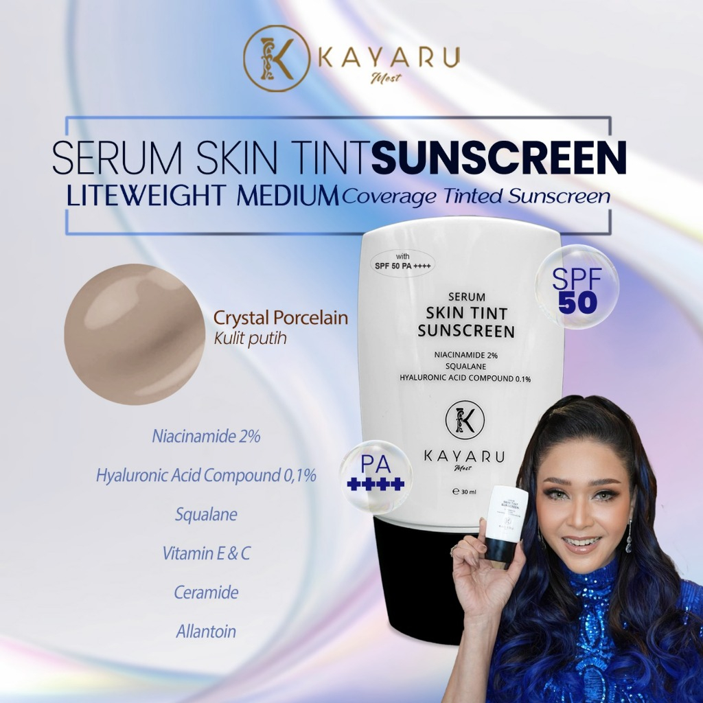 Jual Kayaru Mest Serum Skin Tint Sunscreen, SPF 50 PA++++, lightweight ...