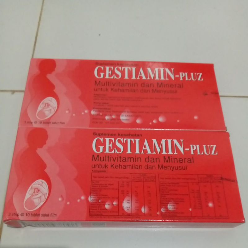 Jual Gestiamin Pluz Original Multivitamin Dan Mineral Untuk Ibu Hamil ...