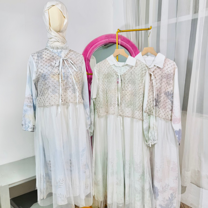 Jual DR-2071 GAMIS PRINCESS TILE | Shopee Indonesia