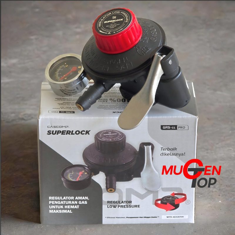 Jual Regulator Superlock Gascomp GRS-01 PRO Anti Bocor ADJUSTER LOW PRESSURE | Shopee Indonesia
