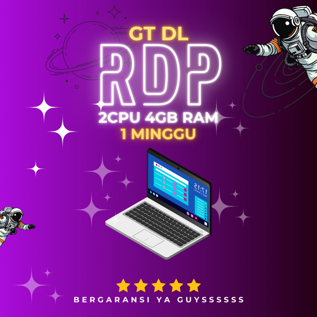 Jual RDP 1 MINGGU 2CPU 4GB RAM FULL GARANSI | Shopee Indonesia