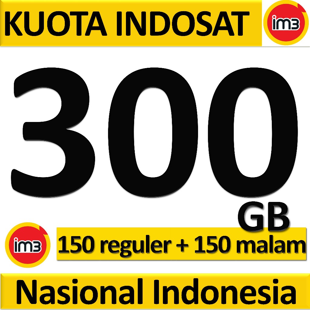 Jual indosat im3 25 25gb 100gb 100 40gb 40 300 150 60 30 30gb 60gb ...
