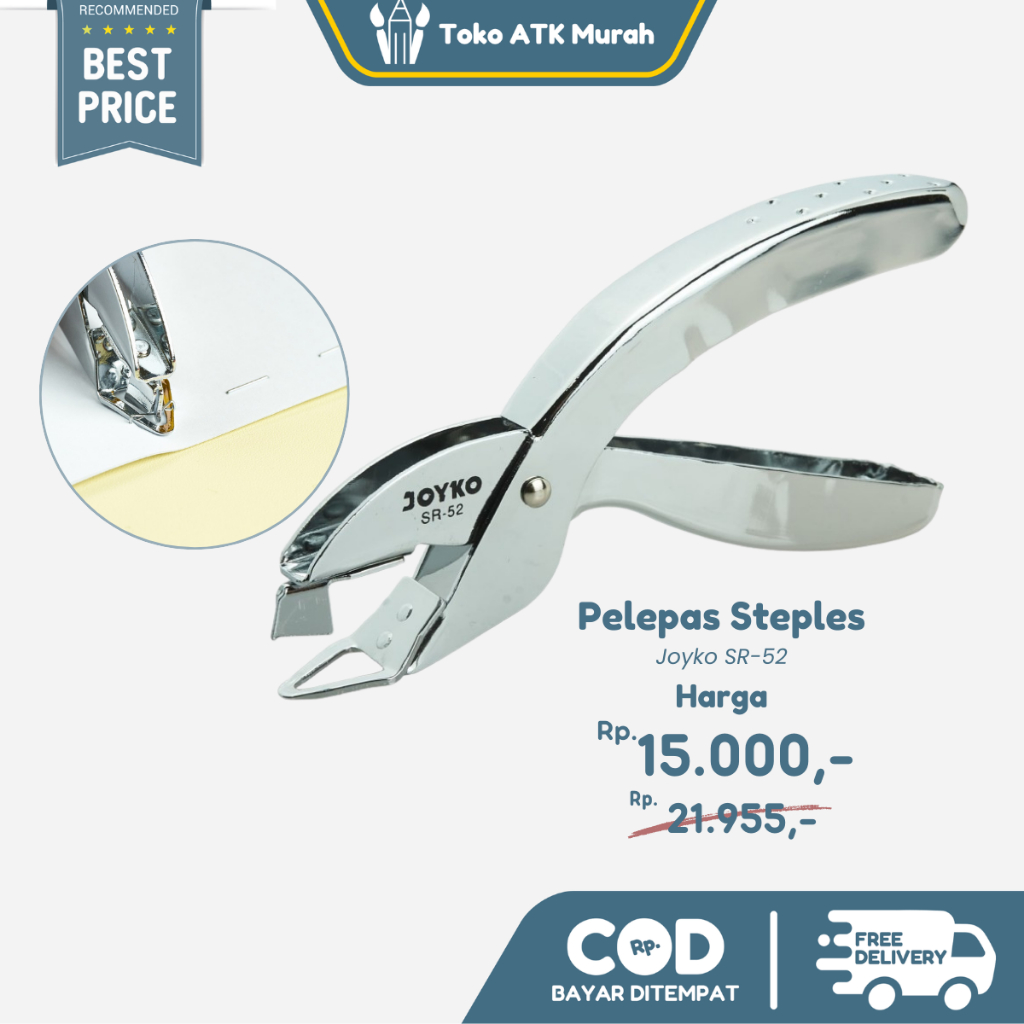 Jual Staples Remover / Pembuka Pelepas Steples Joyko SR-52 | Shopee ...