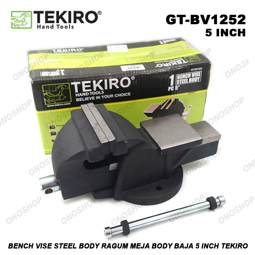 Jual Bench Vise Steel Body Ragum Meja Body Baja 5 Inch Tekiro | Shopee ...