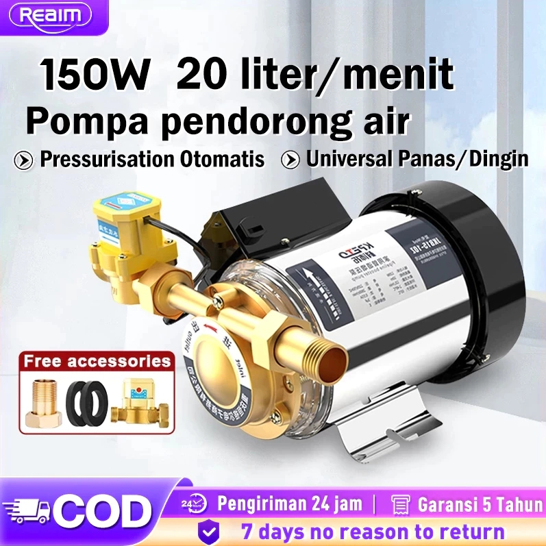 Jual Pompa Pendorong 100W Tekanan Air Booster Pump Mesin Heater Booster | Shopee Indonesia