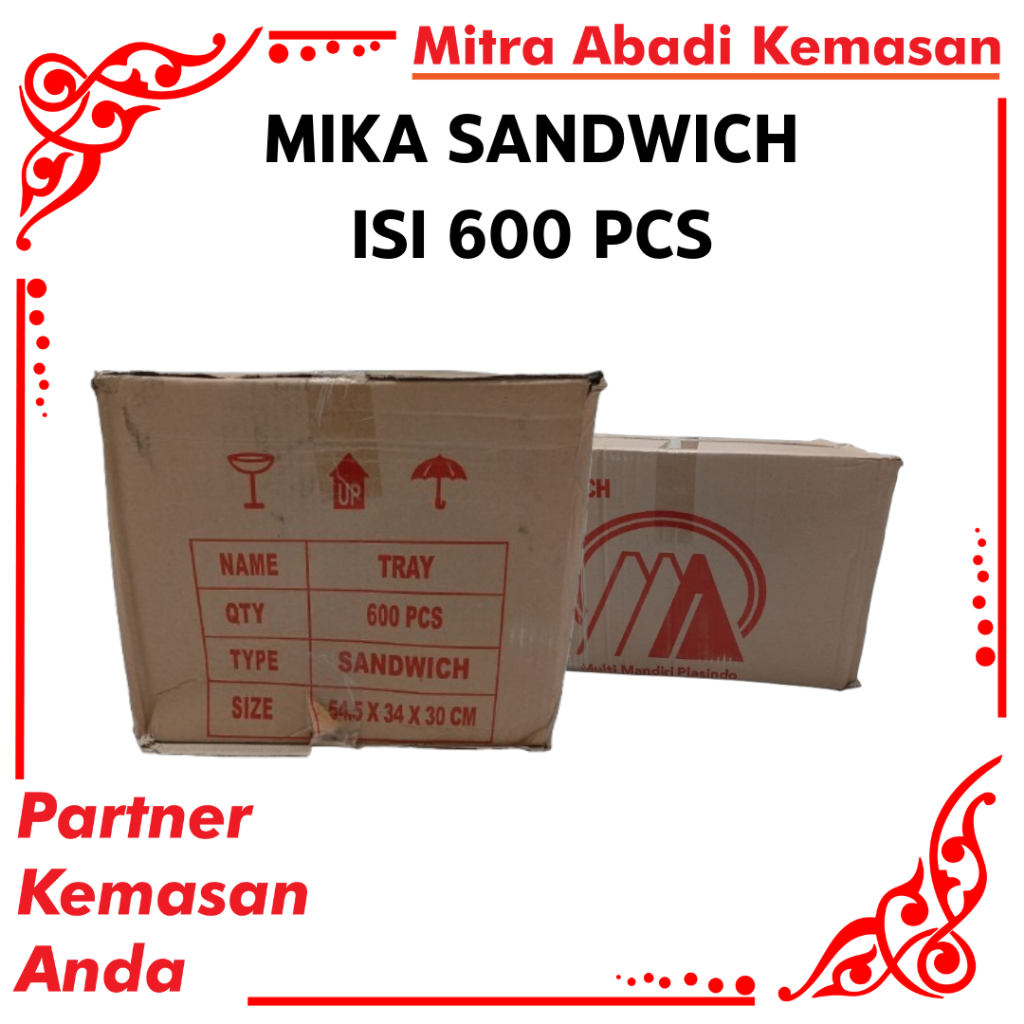 Jual MIKA SANDWICH SEGITIGA 1 DUS ISI 600 PCS | MIKA ROTI SANDWICH ...