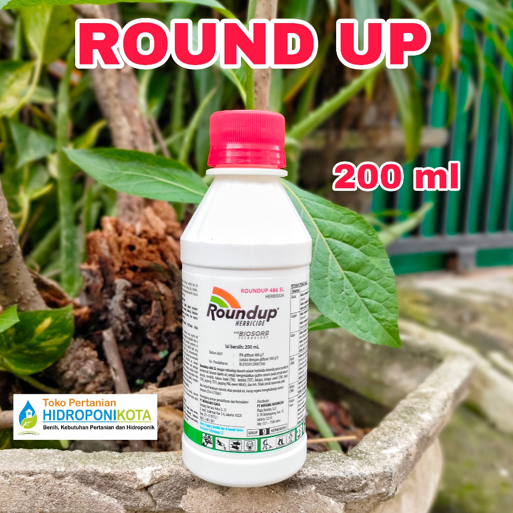 Jual Herbisida ROUNDUP 200 ml / Round up - Obat Pembasmi Rumput dan ...