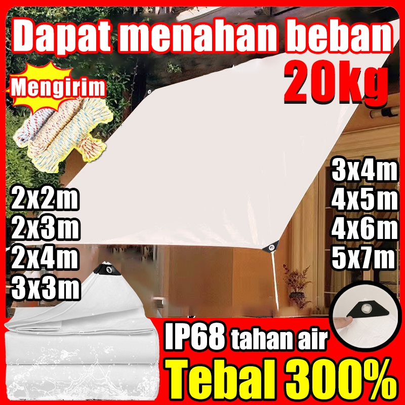 Jual 【Dapat mienahan beban 20kg】terpal terpal tenda Putih 1x2 2×2 2x4 2 ...