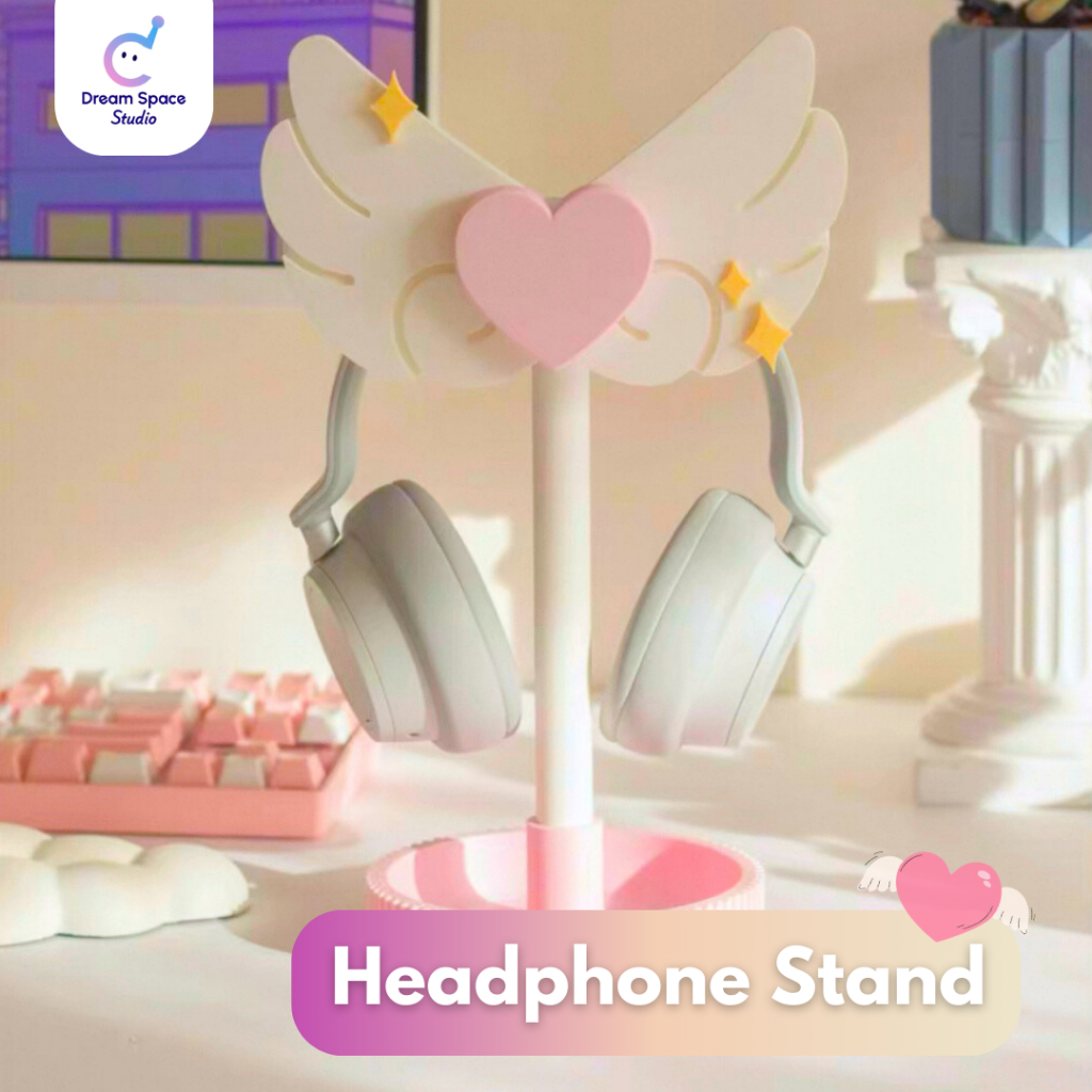 Jual Dreamspace Studio Cute Headphone stand 3D printed aesthetic ...