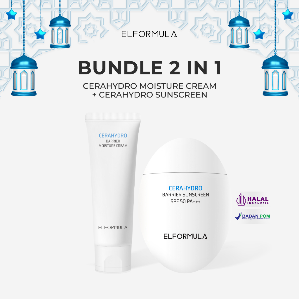 Jual ELFORMULA Bundle 2in1 - CeraHydro Barrier Repair Moisture Cream ...